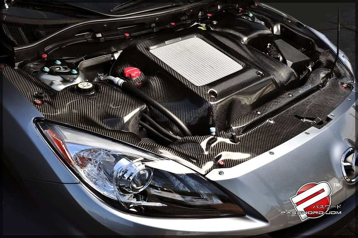 Password:JDM Dry Carbon Fiber Right Frame Shield 10-13 MazdaSpeed 3 ...