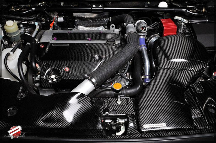 Password:JDM Dry Carbon Fiber PowerChamber Intake Box 08+ Mitsubishi E ...