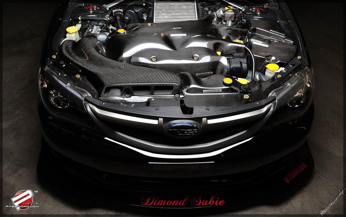 Password:JDM Dry Carbon Fiber Engine Cover 08-14 Subaru WRX ...
