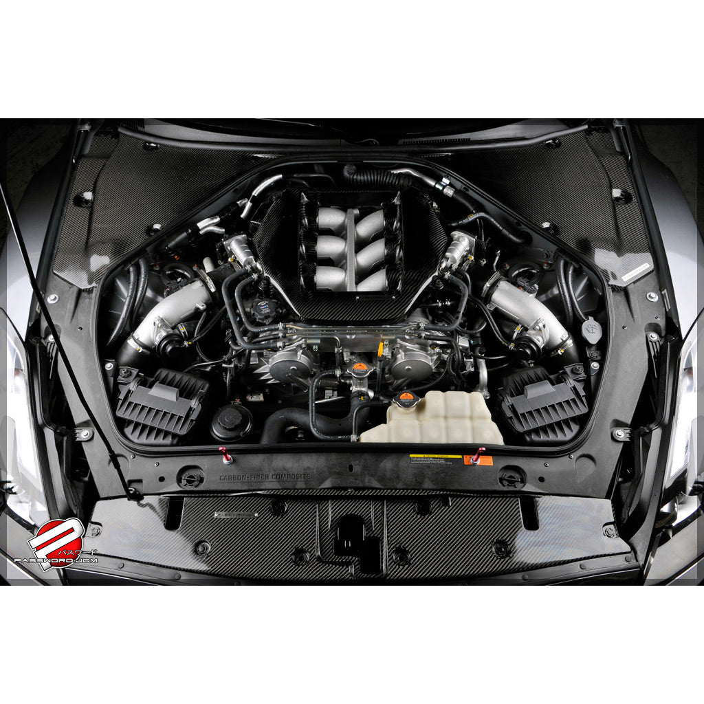 Password:JDM Dry Carbon Fiber Engine Compartment Covers (R35 GT-R ...