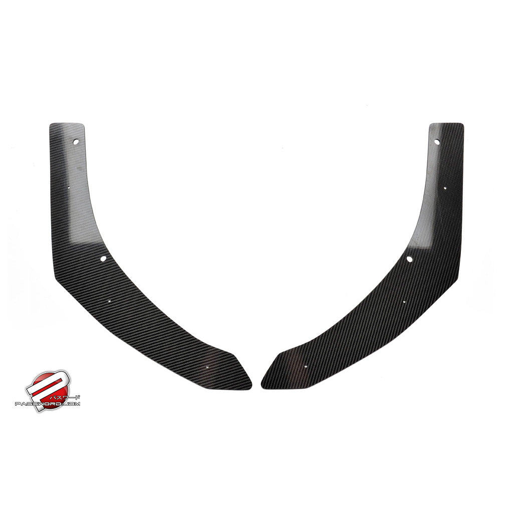 Password:JDM Dry Carbon 2pc Front Splitter 12-14 Subaru WRX STi (Type ...